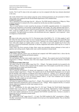 Geology and groundwater quality assessment of ido osi area, southwestern nigeria | PDF