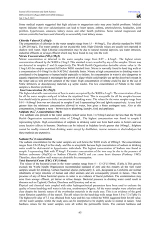 Geology and groundwater quality assessment of ido osi area, southwestern nigeria | PDF