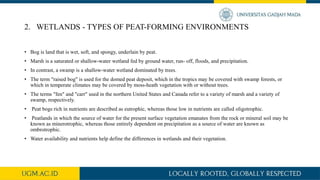 Geology, botany and chemistry of peat environment ppt | PPT