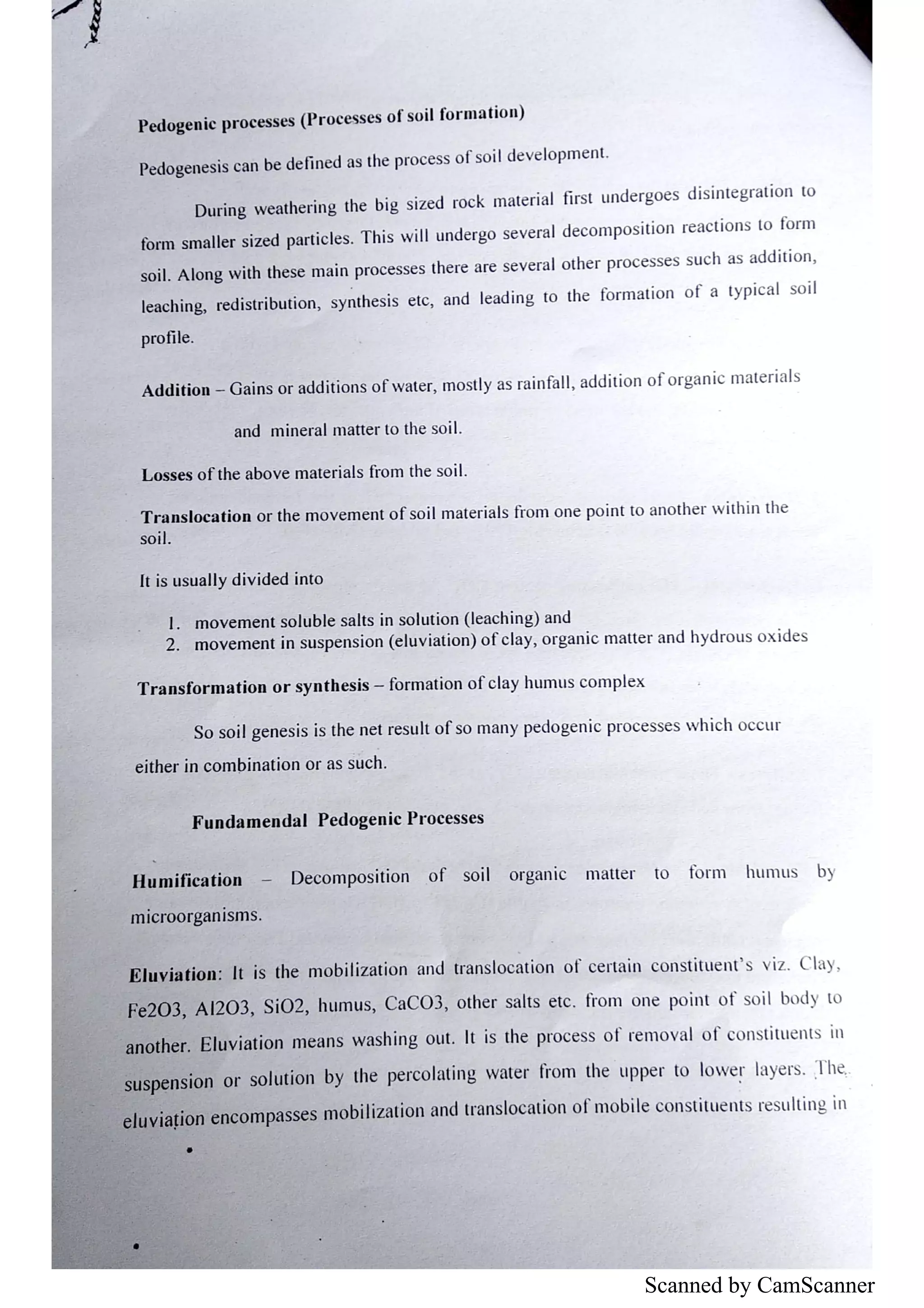 Geology & soil notes | PDF