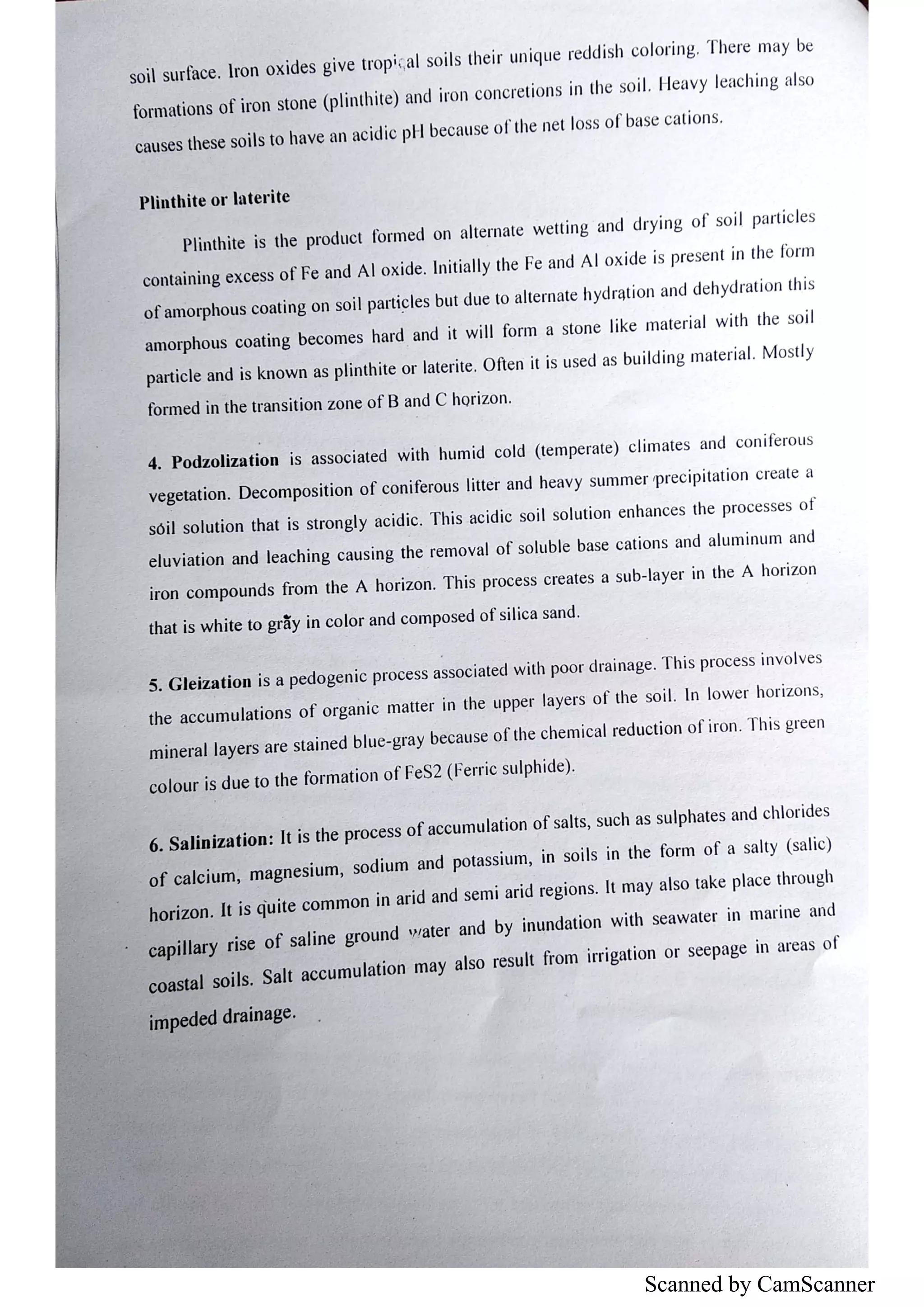 Geology & soil notes | PDF