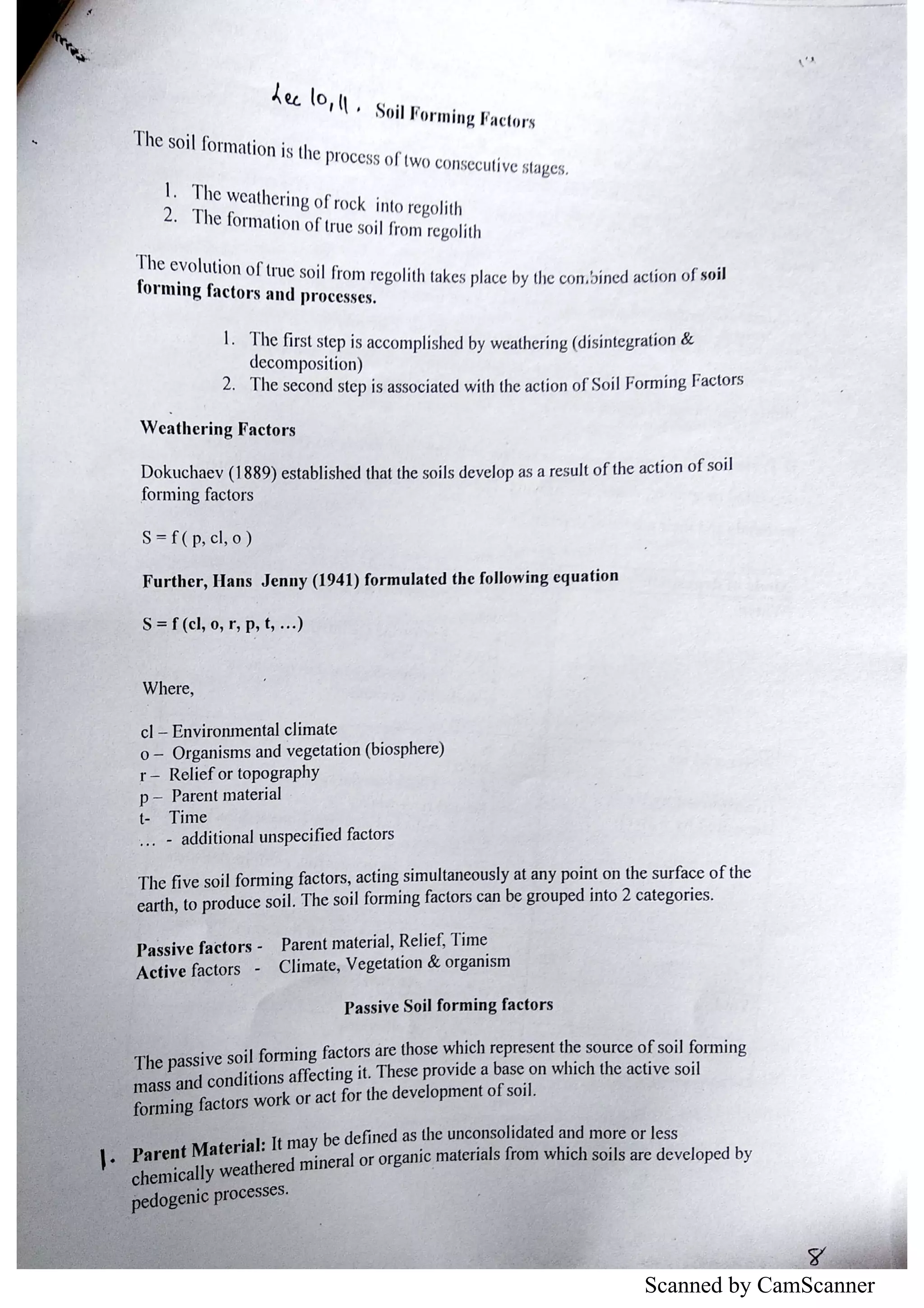 Geology & soil notes | PDF