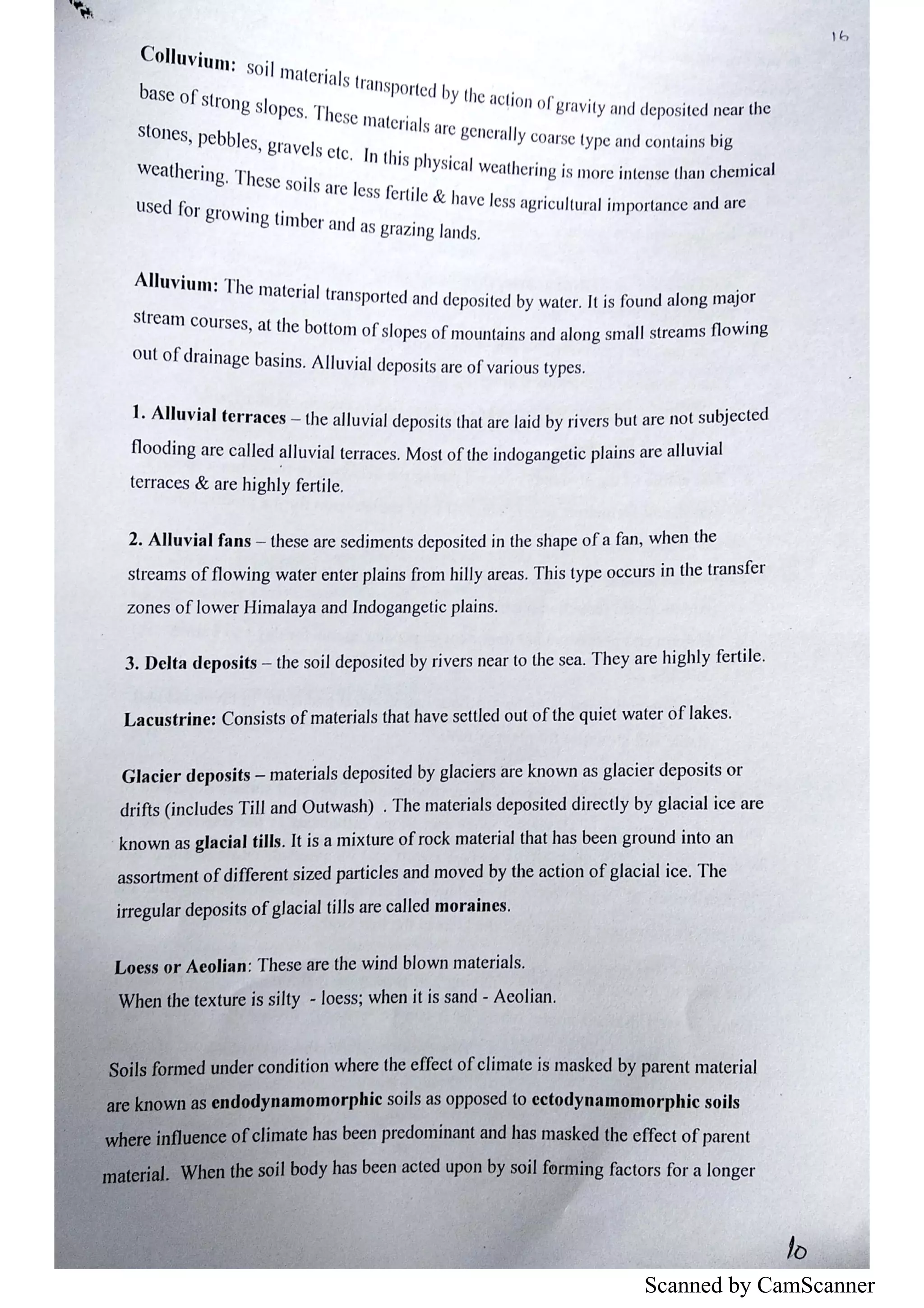 Geology & soil notes | PDF