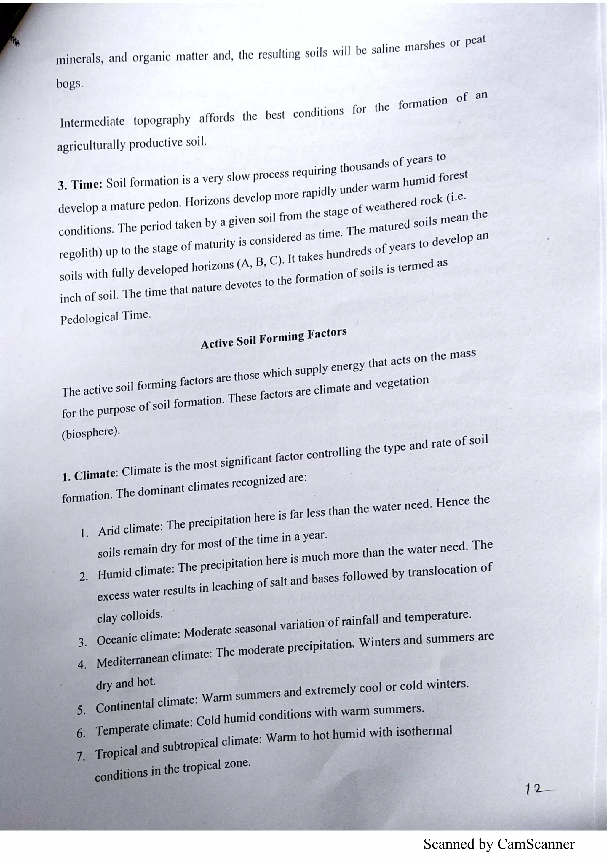 Geology & soil notes | PDF