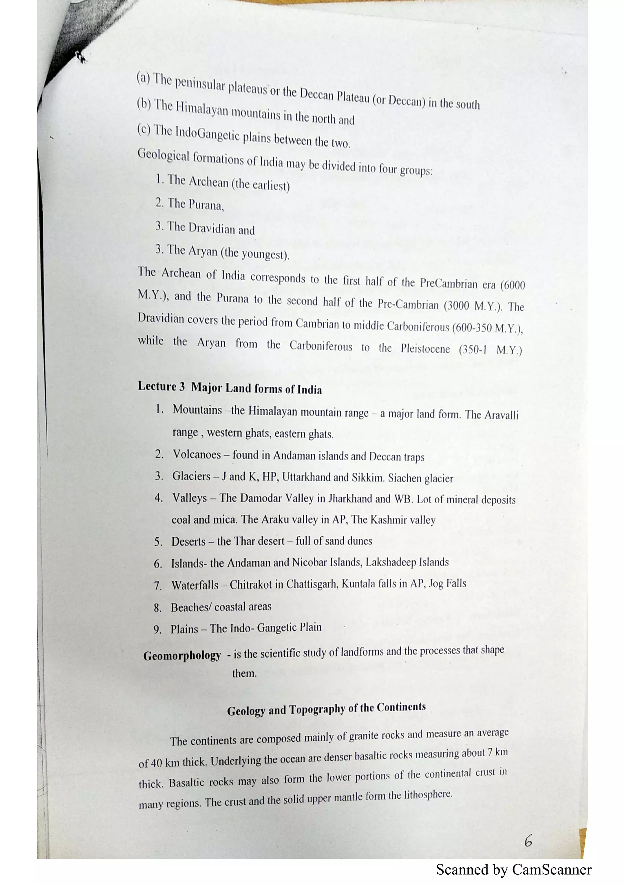 Geology & soil notes | PDF