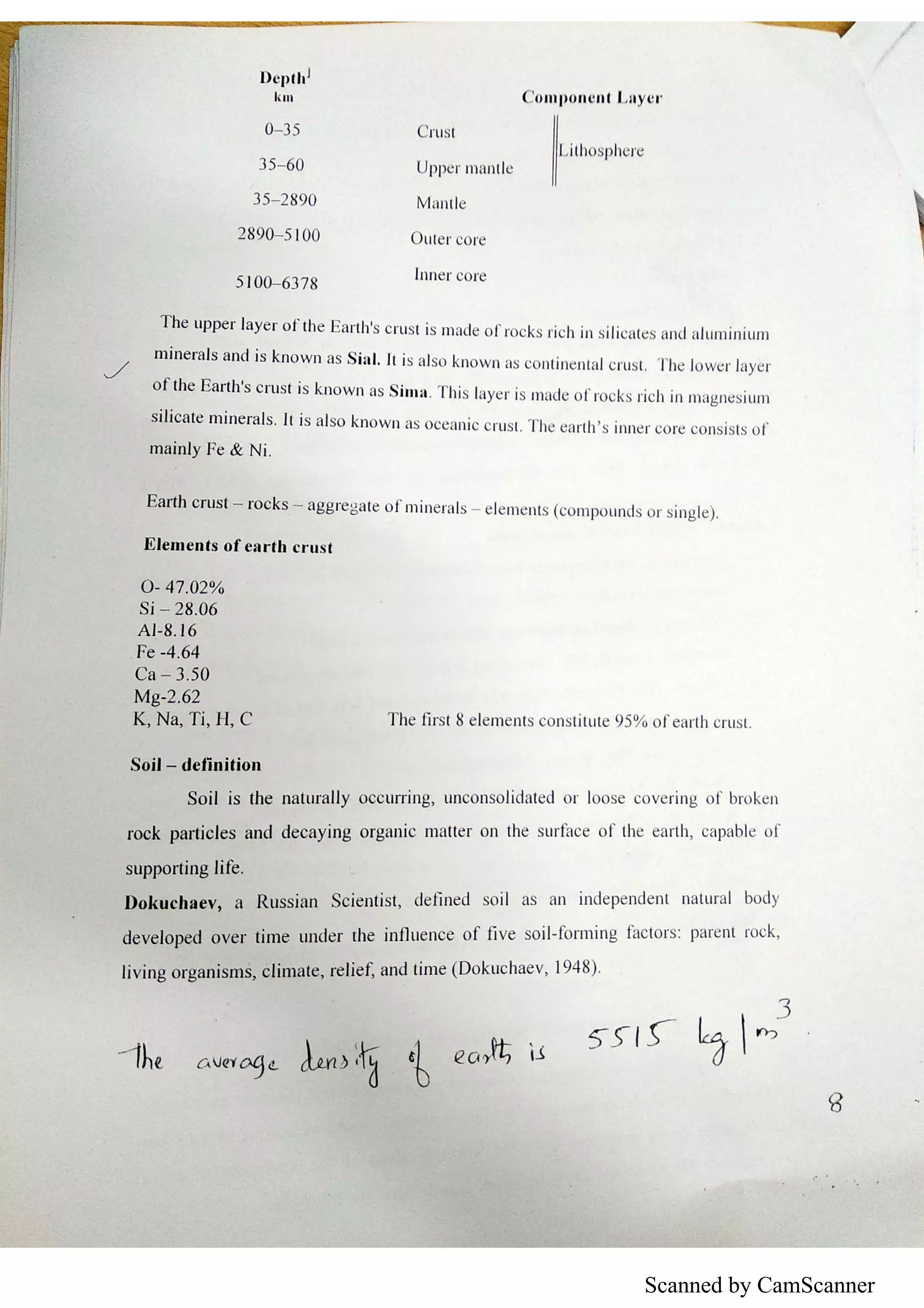 Geology & soil notes | PDF
