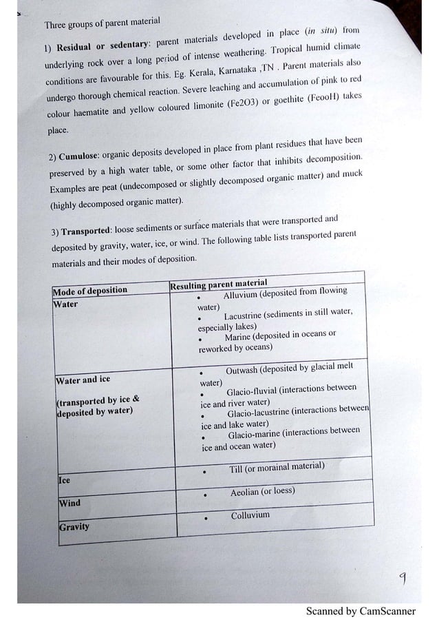 Geology & soil notes | PDF