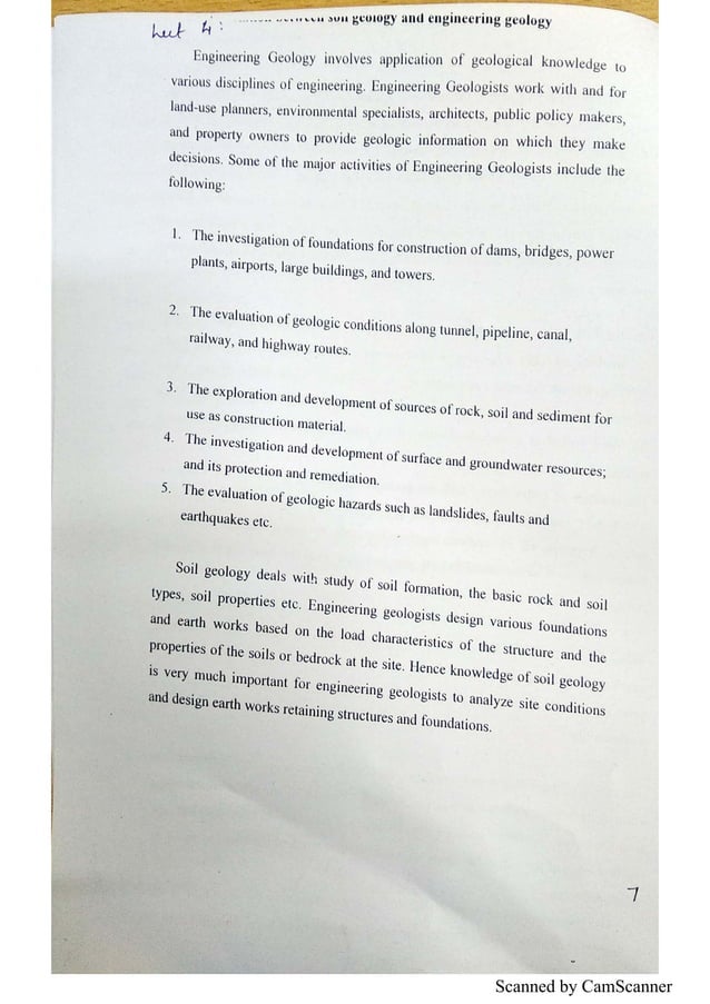 Geology & soil notes | PDF