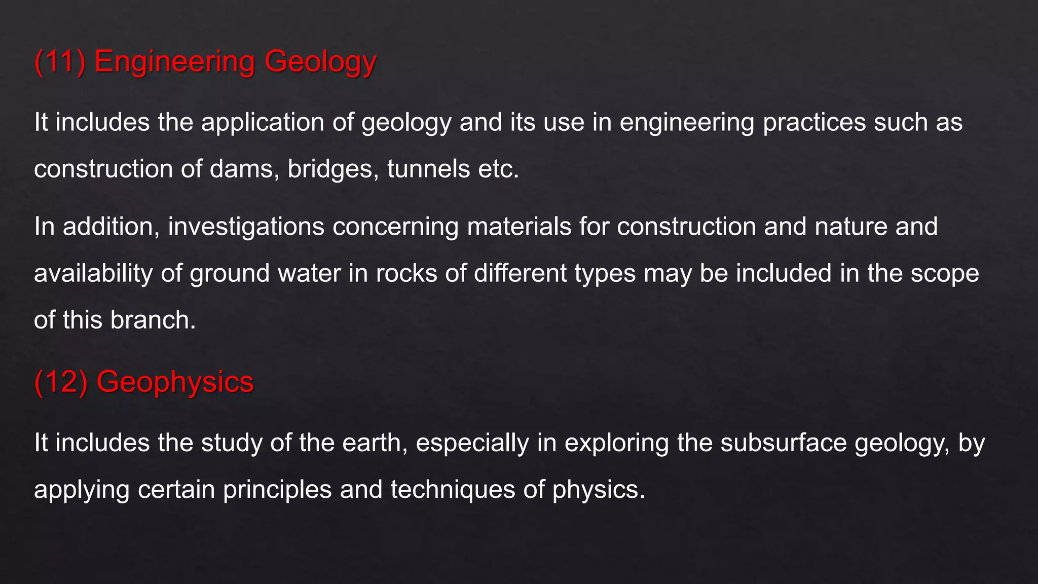 Geology - definition, scope and branches | PPT