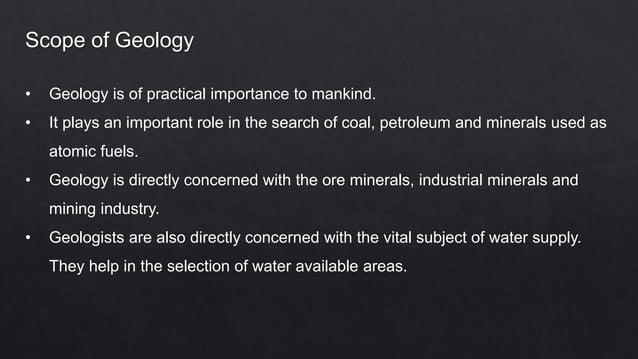 Geology - definition, scope and branches | PPT