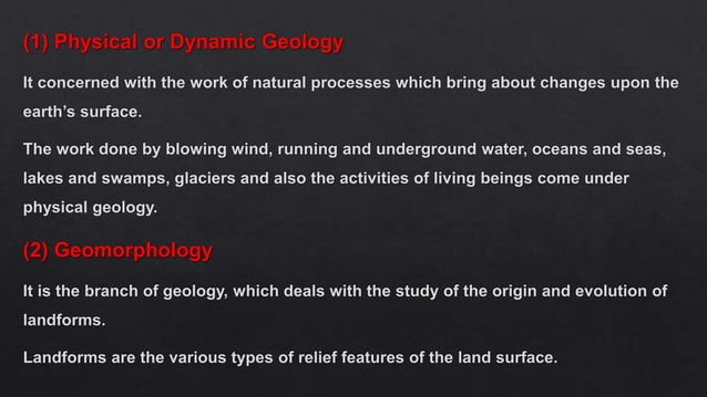 Geology - definition, scope and branches | PPT