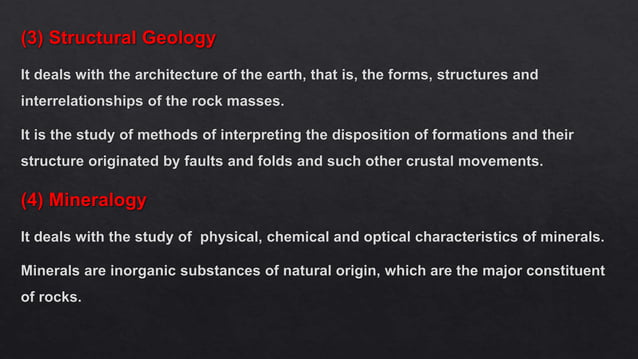 Geology - definition, scope and branches | PPT