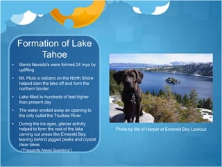 Geology of Lake Tahoe | PPT