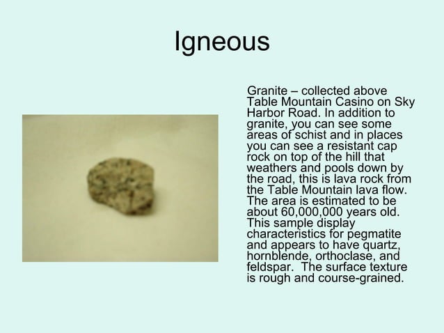 Geology Lab/Field Assignment | PPT