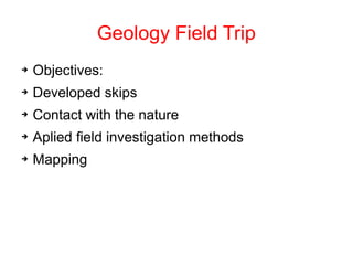 ApreeGeology field trip | PPT