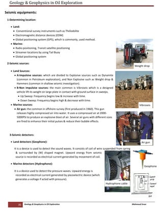 Geology & geophysics in oil exploration | PDF