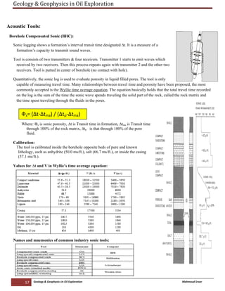 Geology & geophysics in oil exploration | PDF