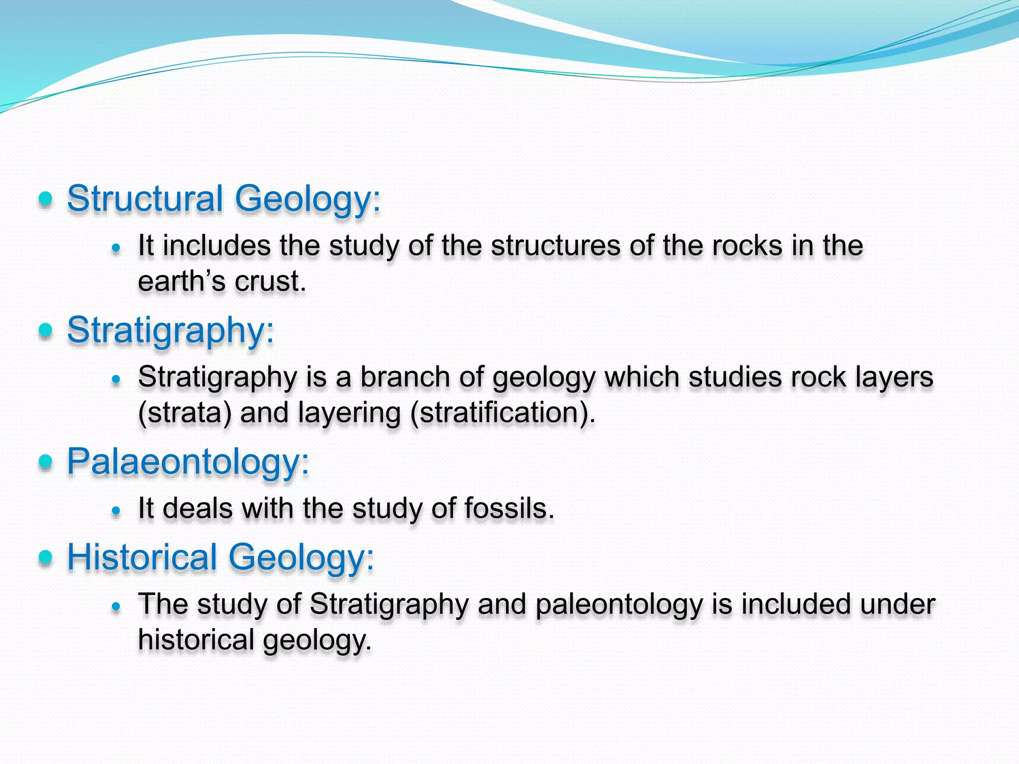 Geology & its branches | PPTX
