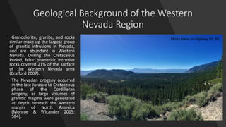 Historical Geology: Western Nevada Region | PPTX