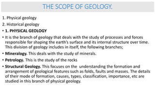 Geology Lectute Notes for soil and earthworks | PDF