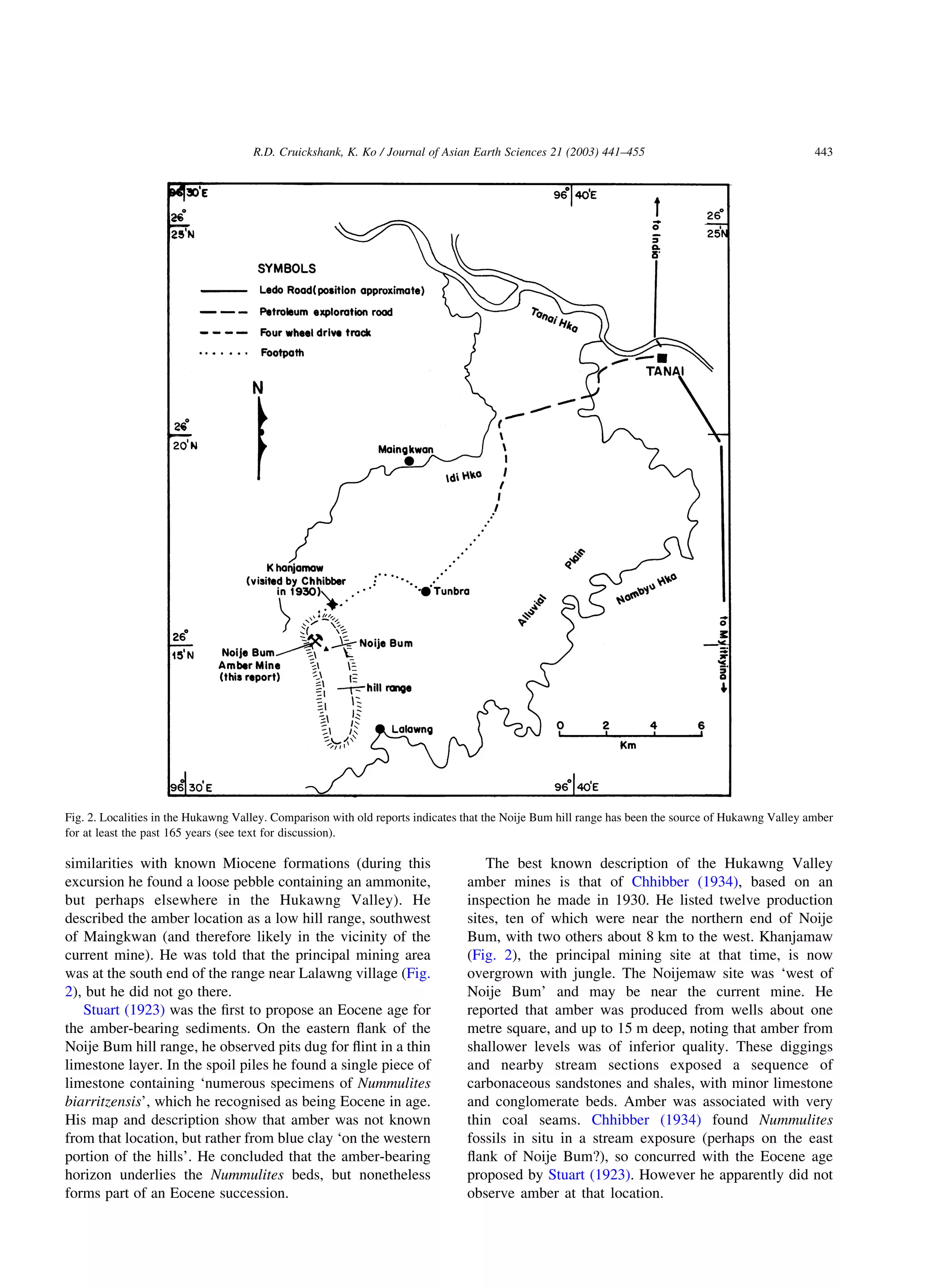Geology of an amber locality in the hukawng valley northern myanmar | PDF