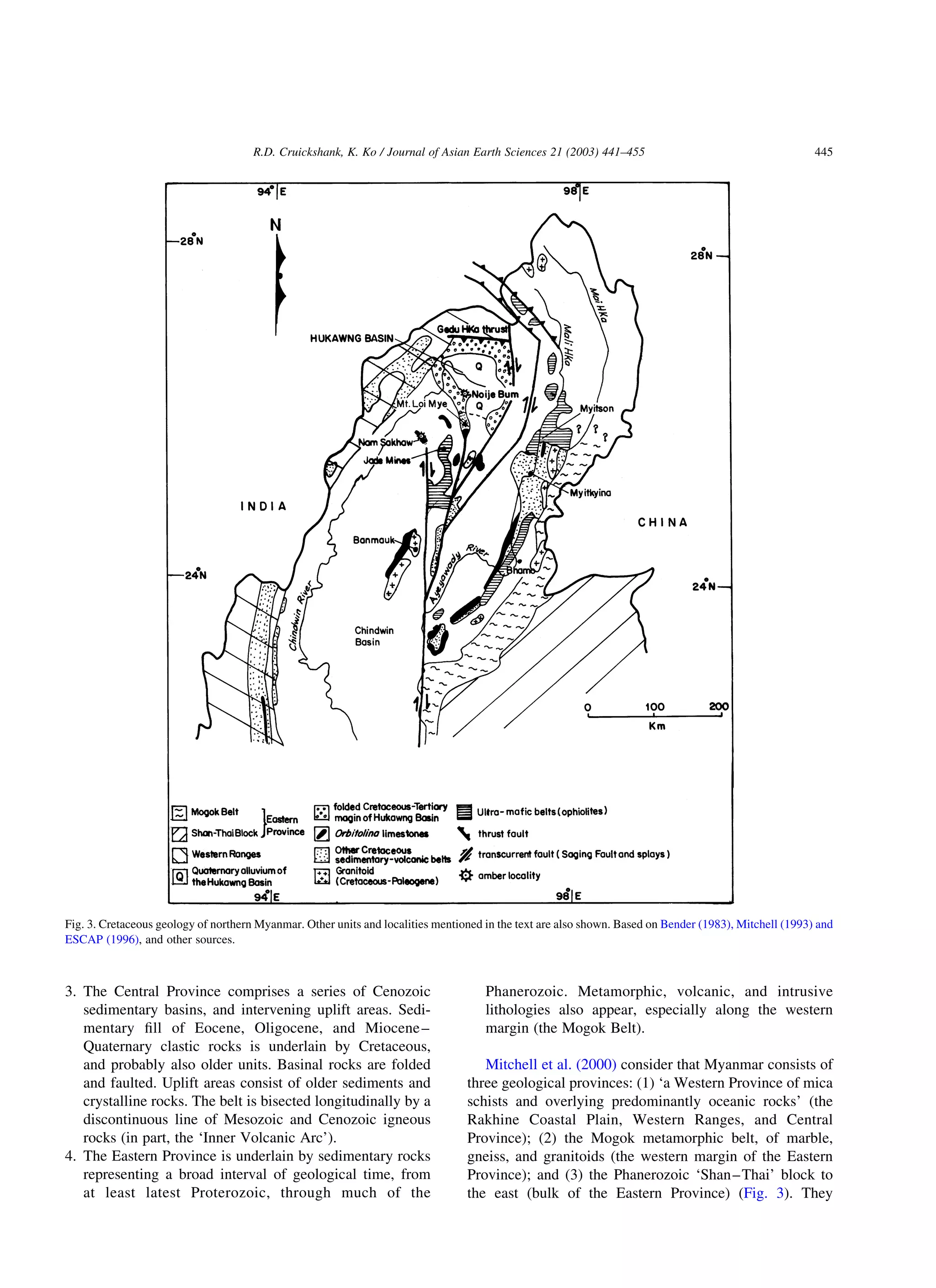 Geology of an amber locality in the hukawng valley northern myanmar | PDF