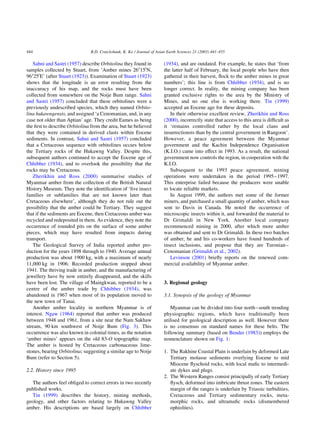 Geology of an amber locality in the hukawng valley northern myanmar | PDF