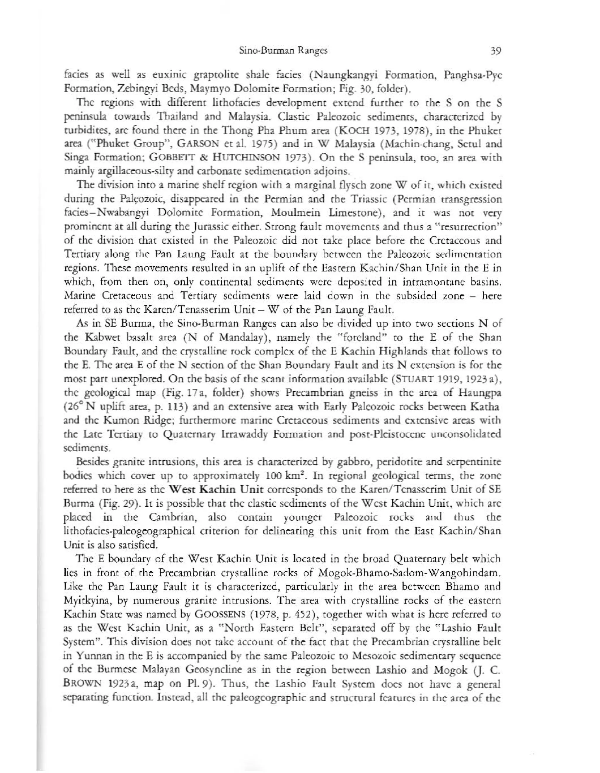 Geology of Burma (F.Bender,1983) | PDF
