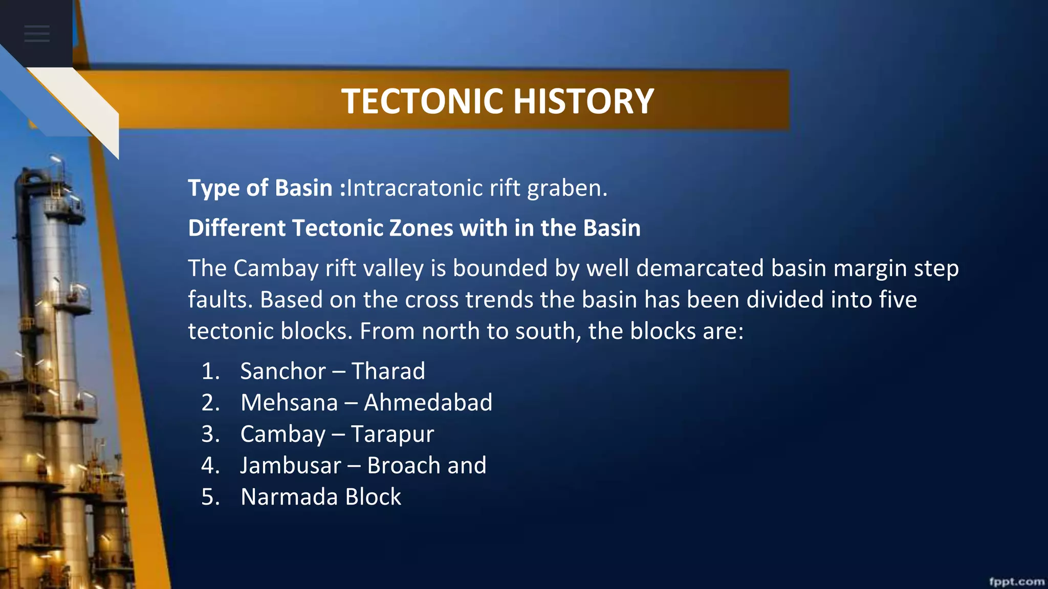 Geology of cambay basin | PPTX