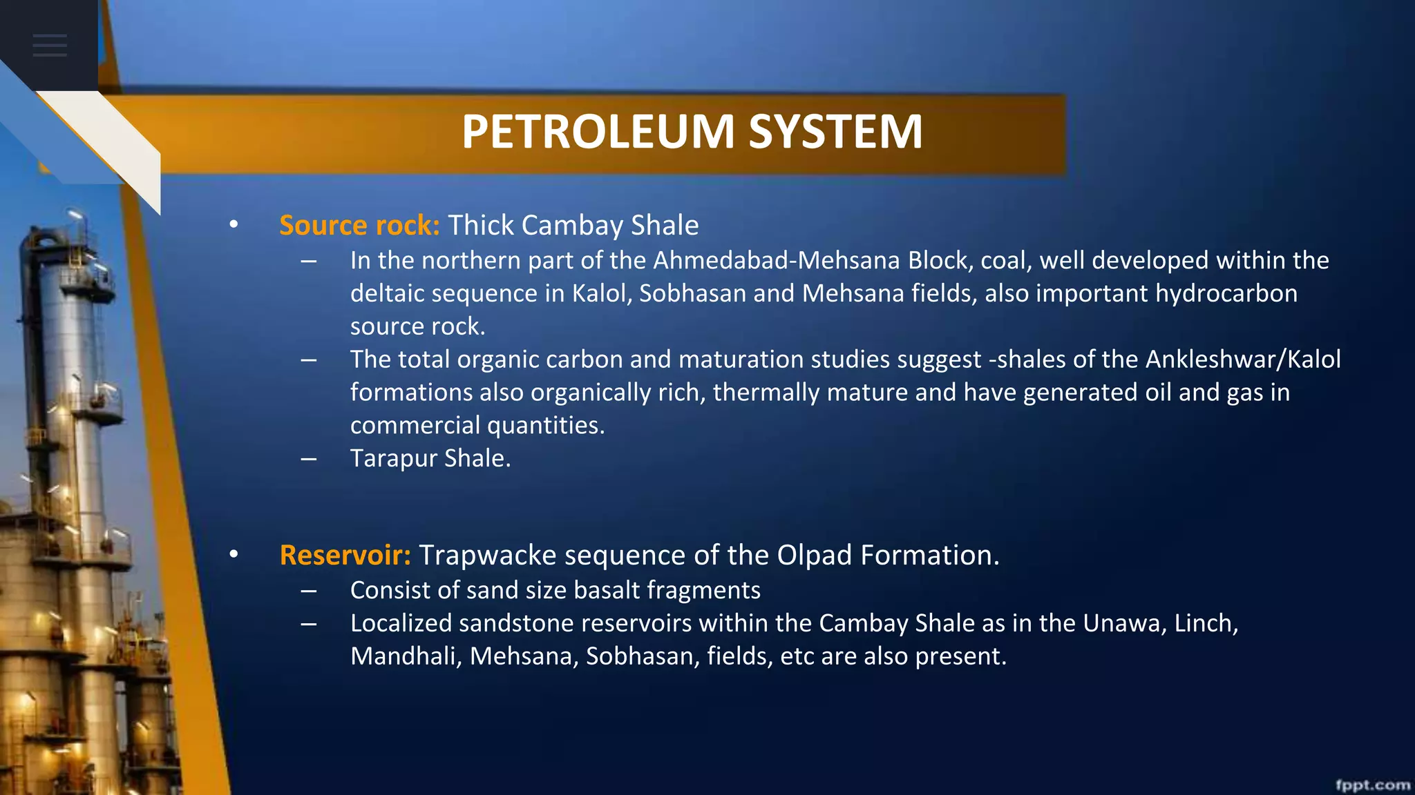 Geology of cambay basin | PPTX