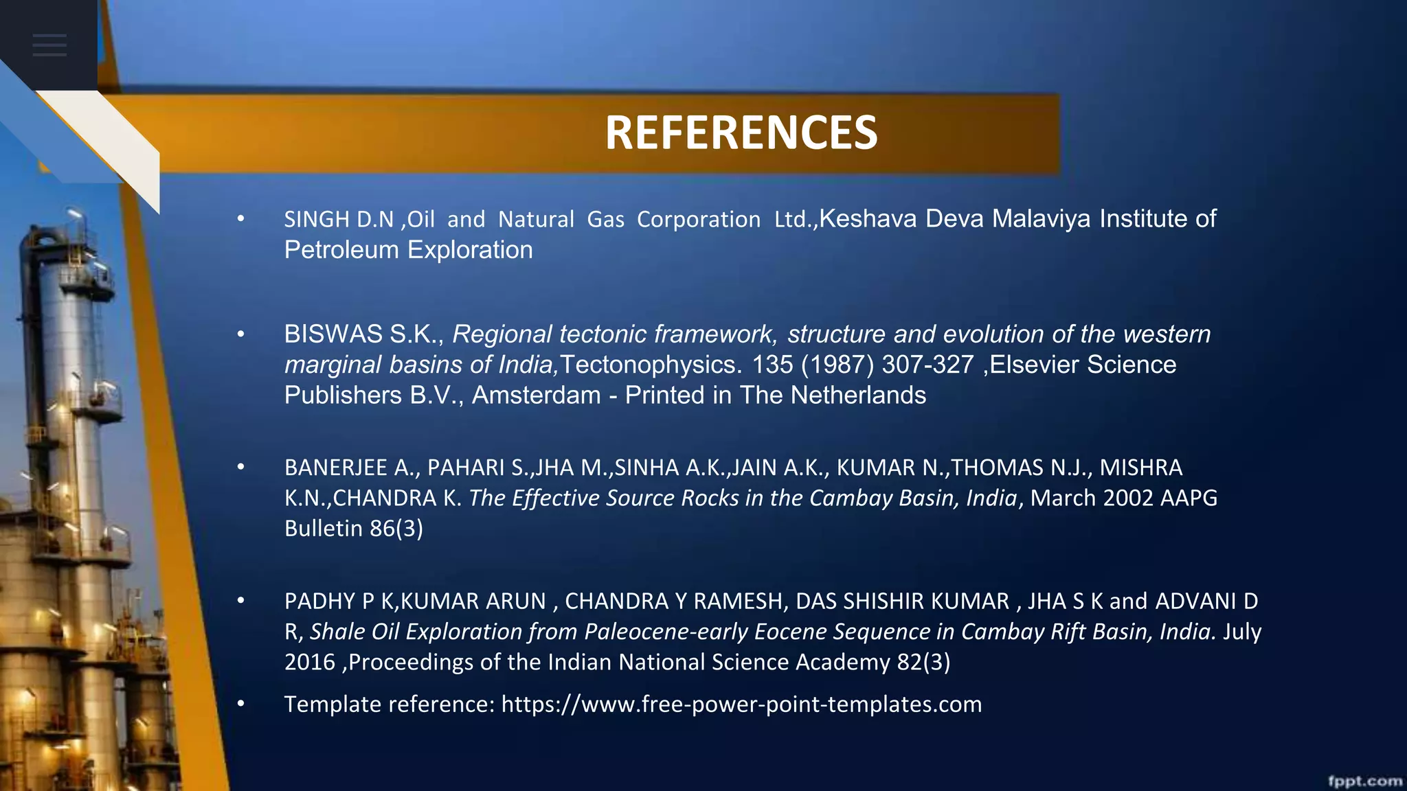 Geology of cambay basin | PPTX