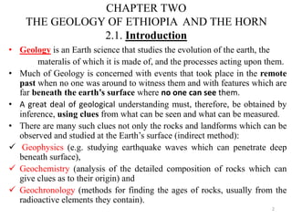 Chapter 2- Geology of Ethiopia and the Horn (GeES 1011).pptx
