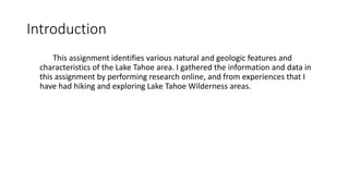 Geology of lake tahoe | PPTX