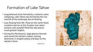 Geology of lake tahoe | PPTX