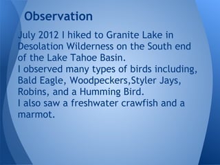 Geology of Lake Tahoe 2012, | PDF