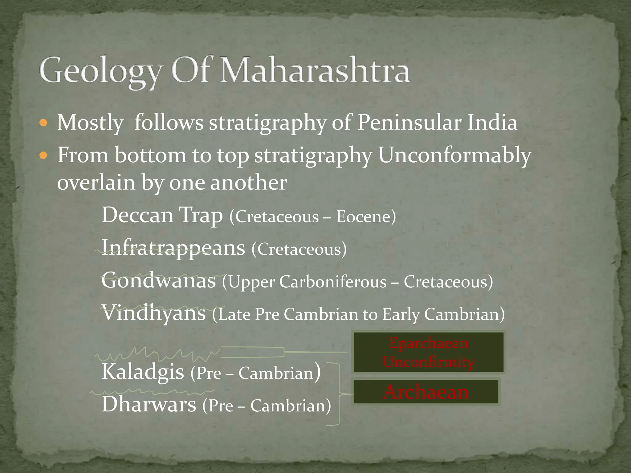 Geology Of Maharashtra Deccan Trap,Basalt,Ghats,Basic Rock lava | PPTX
