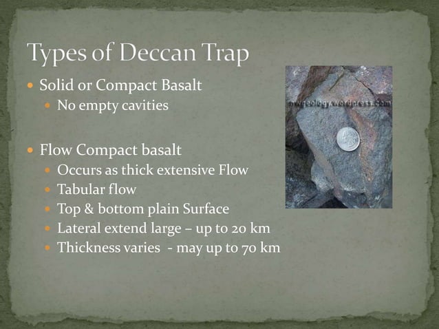 Geology Of Maharashtra Deccan Trap,Basalt,Ghats,Basic Rock lava | PPTX