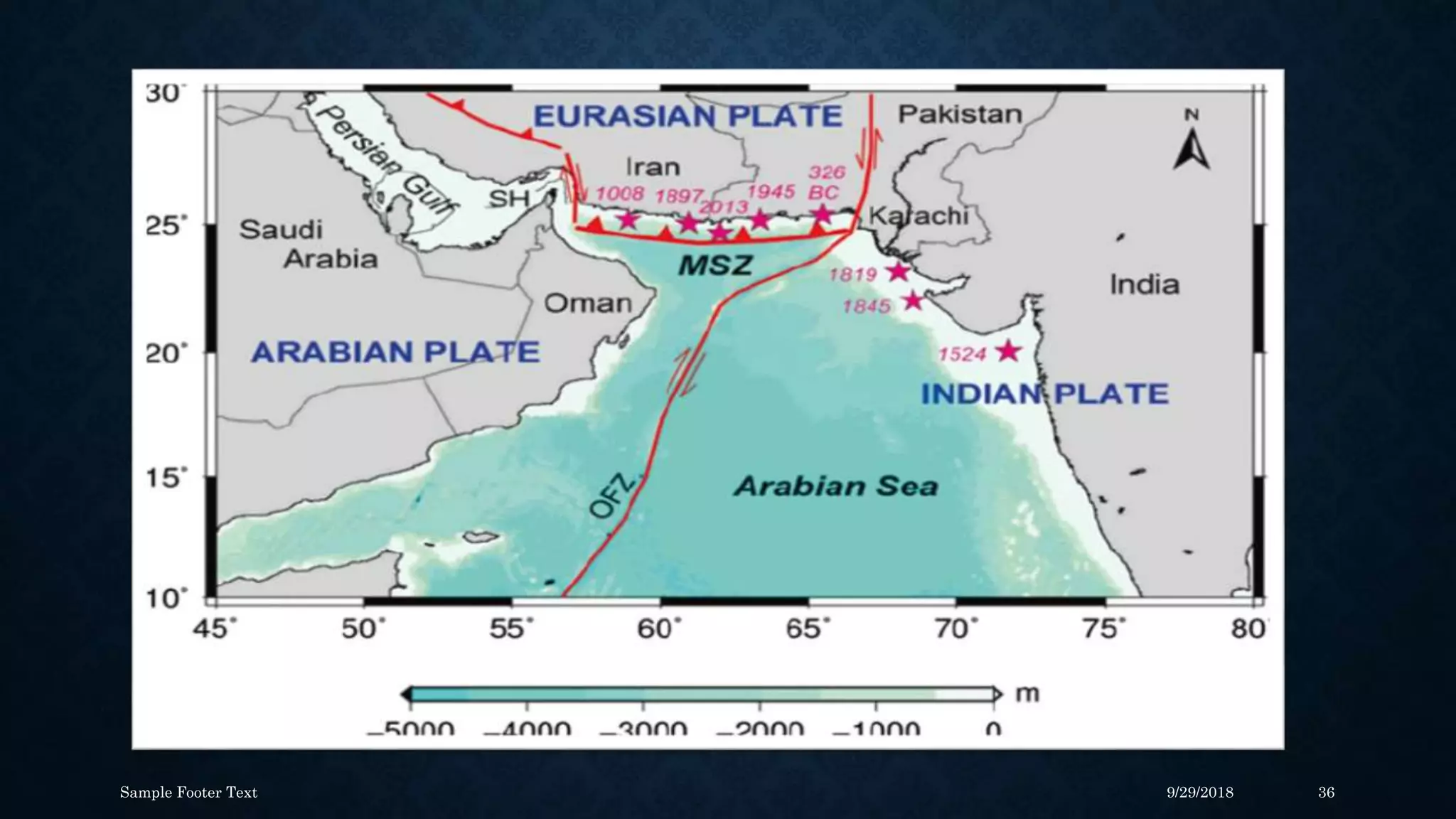 The Makran subduction zone. | PPTX