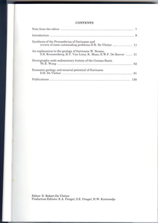 GEOLOGY OF SURINAME | PDF