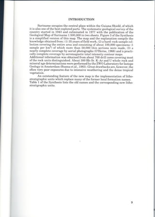 GEOLOGY OF SURINAME | PDF
