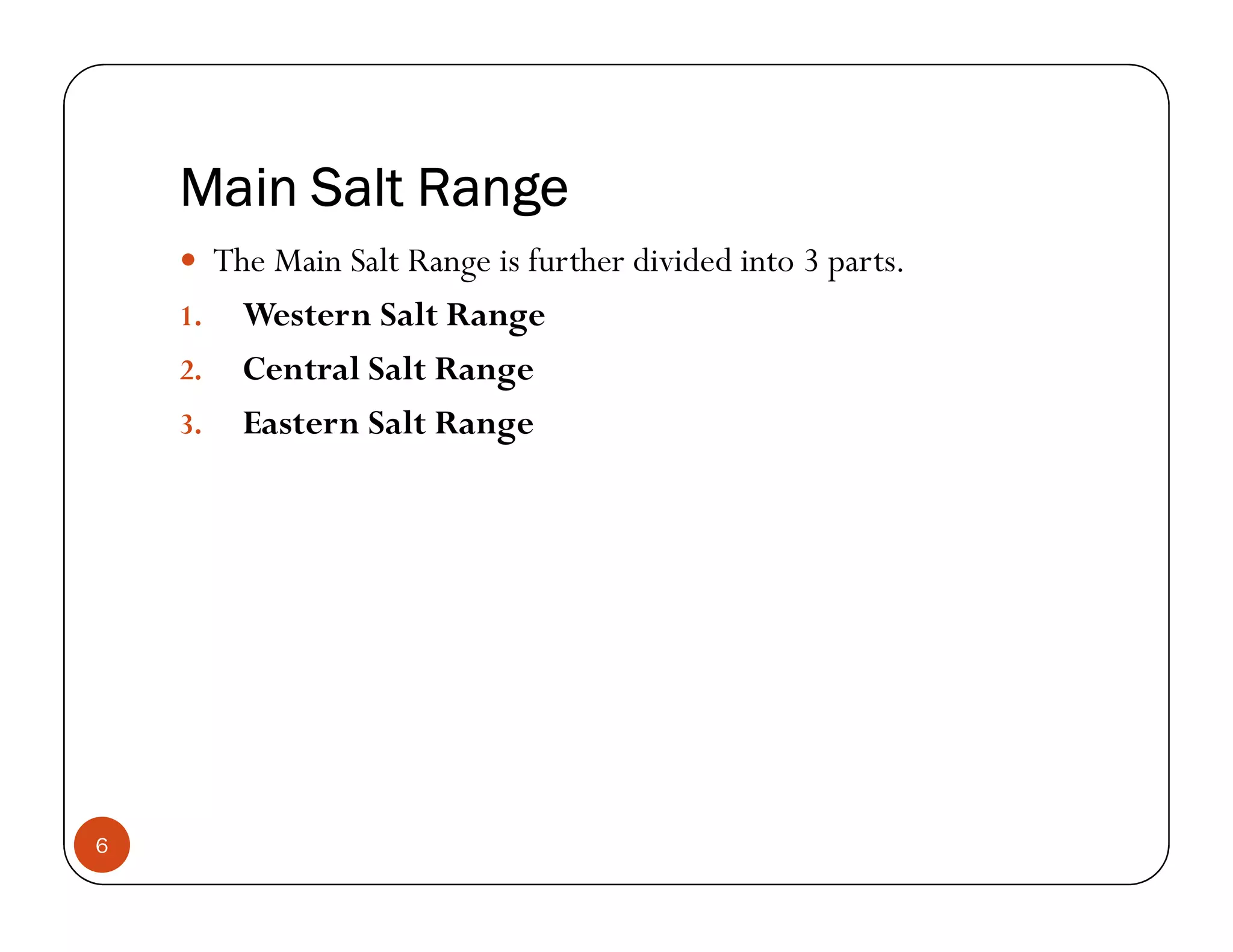 SALT RANGE | GEOLOGY OF PAKISTAN | PDF