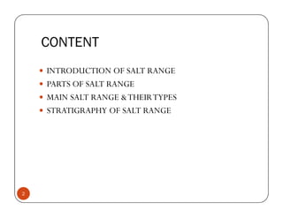 SALT RANGE | GEOLOGY OF PAKISTAN | PDF