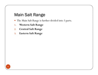 SALT RANGE | GEOLOGY OF PAKISTAN | PDF
