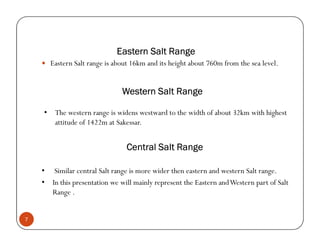 SALT RANGE | GEOLOGY OF PAKISTAN | PDF