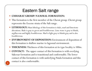 SALT RANGE | GEOLOGY OF PAKISTAN | PDF