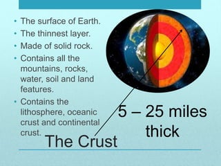 Geology powerpoint earth layers | PPTX