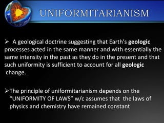 GUIDING PRINCIPLES AND HISTORY OF GEOLOGY | PPTX
