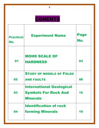 Geology practicals | PDF