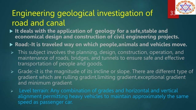 Geological investigation.pptx | Civil Engineering Industry | Industries