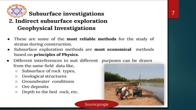 Geological investigation.pptx | Civil Engineering Industry | Industries